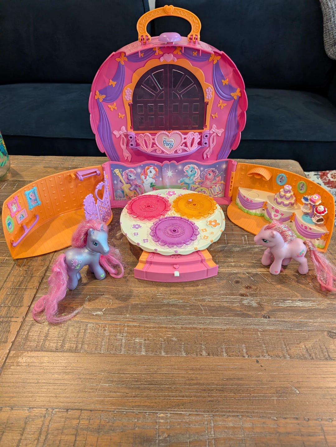 2004 My Little Pony Twinkle Twirl’s Dance Studio W/two Ponies SOUND ...