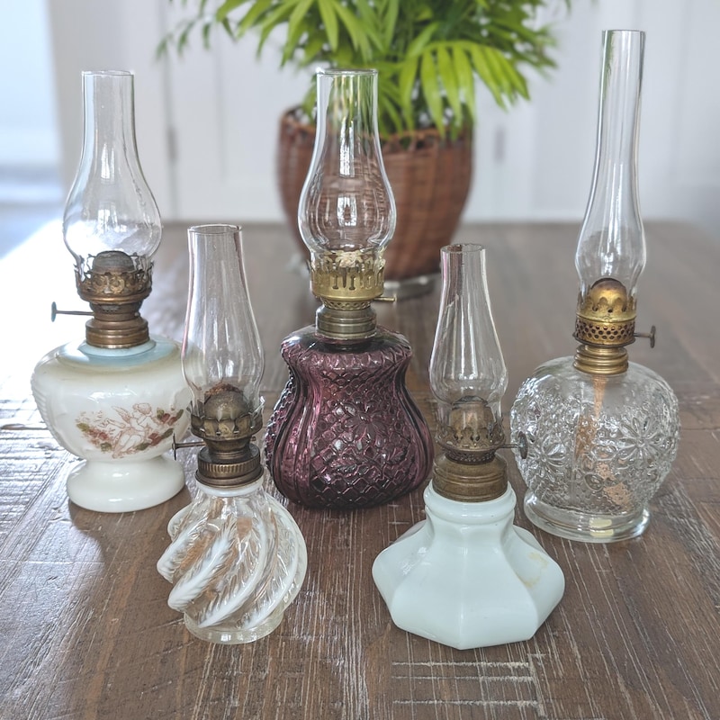 Antique Hurricane Lamps - Etsy