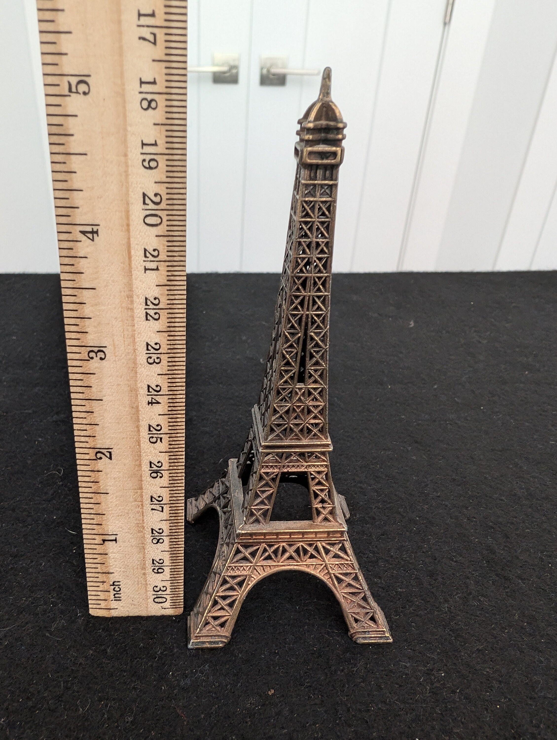 Vintage Eiffel Tower Figurine // Very Detailed Copper Color 5 Inch ...