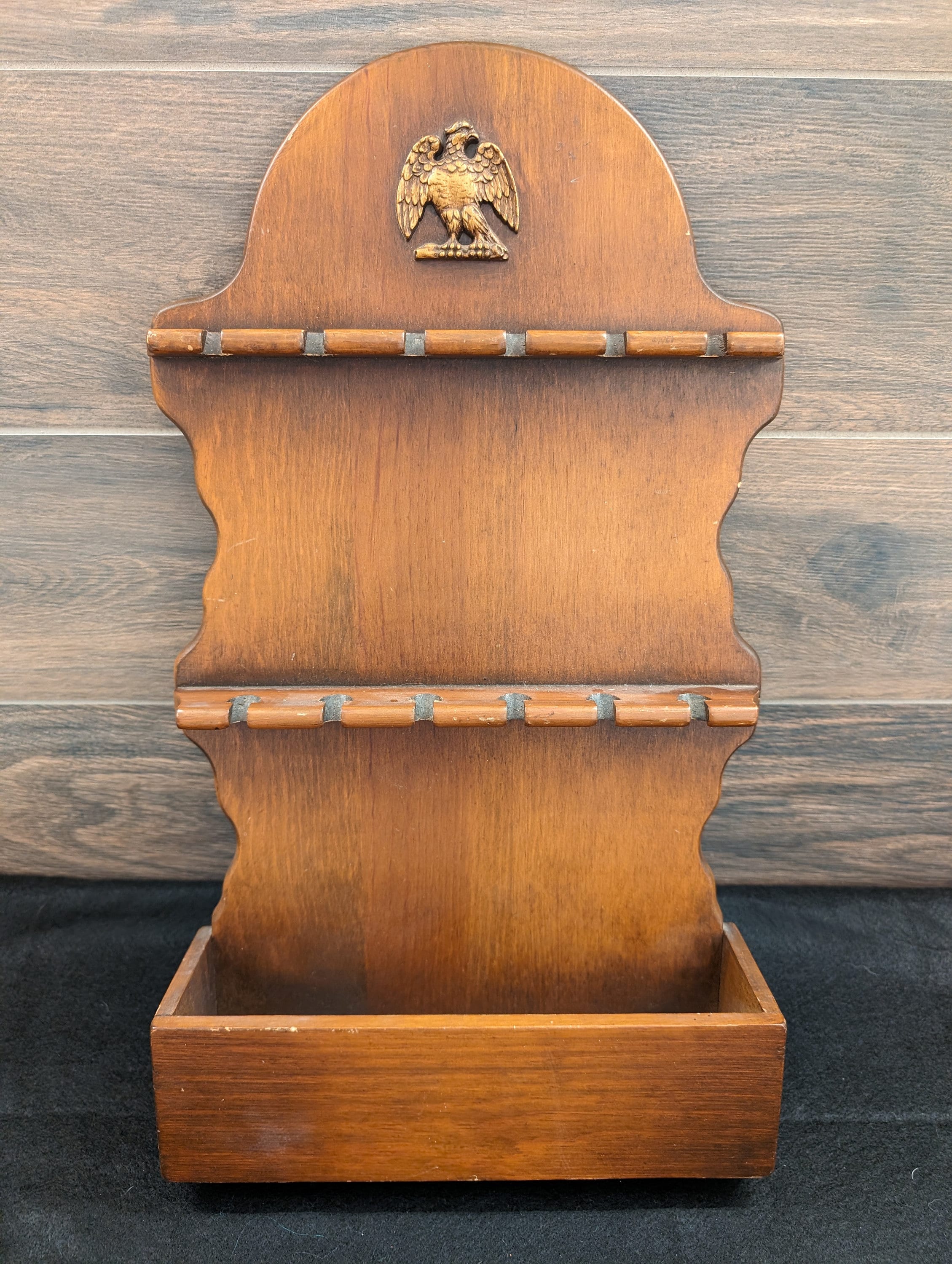 Wooden Spoon Display Rack // Vintage 1970's American Eagle Emblem // 12 ...