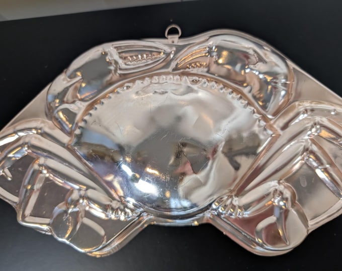 Vintage Large Copper Tinted Metal Crab Jello Mold // Ever Wear //5 Cups ...