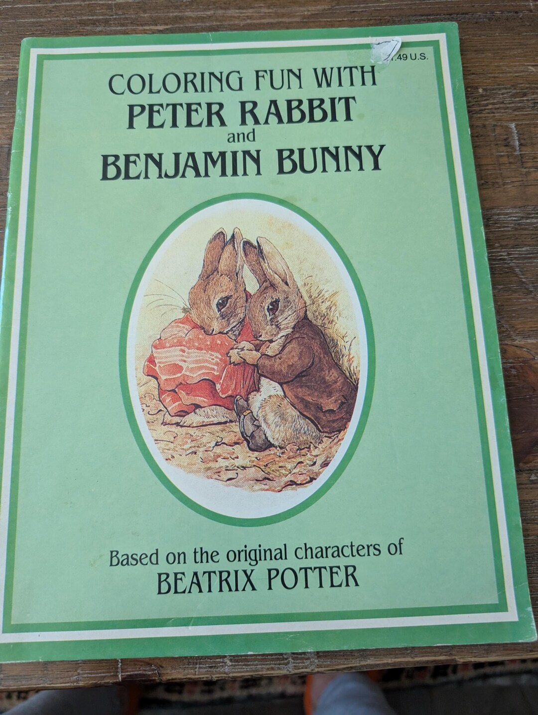 Peter Rabbit and Benjamin Bunny Coloring Book by Beatrix Potter, Unused ...