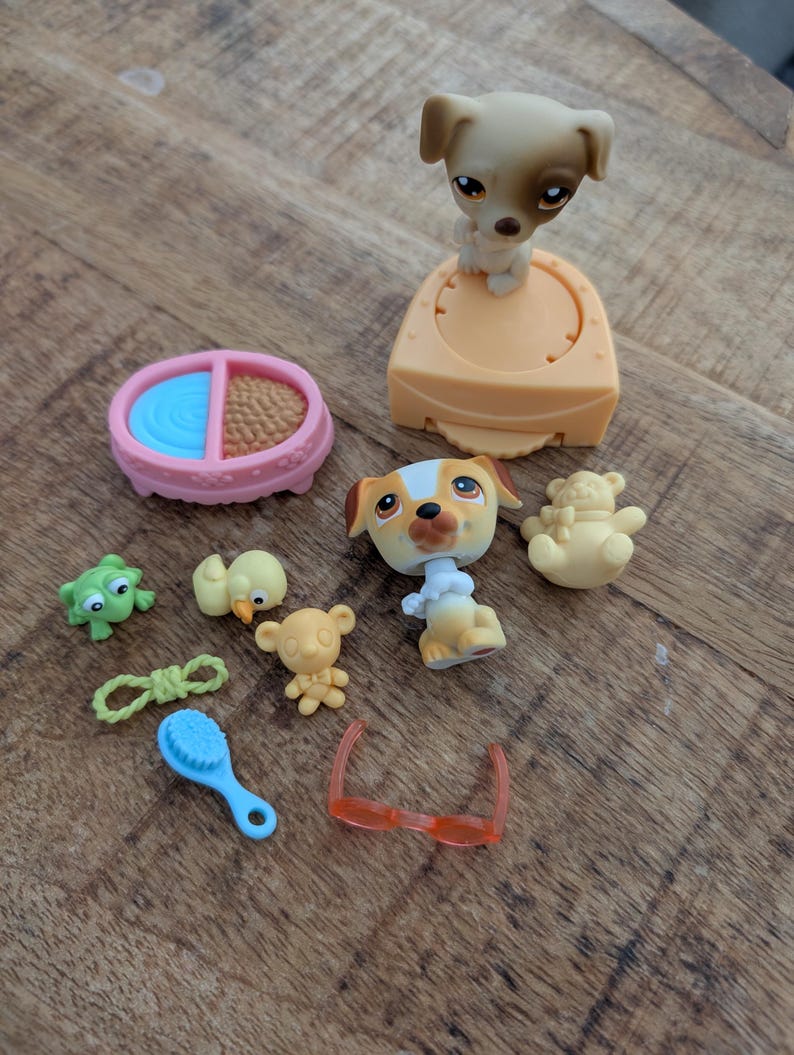 Littlest Pet Shop LPS #40 and #109 Jack Russell Terrier With Fun and ...