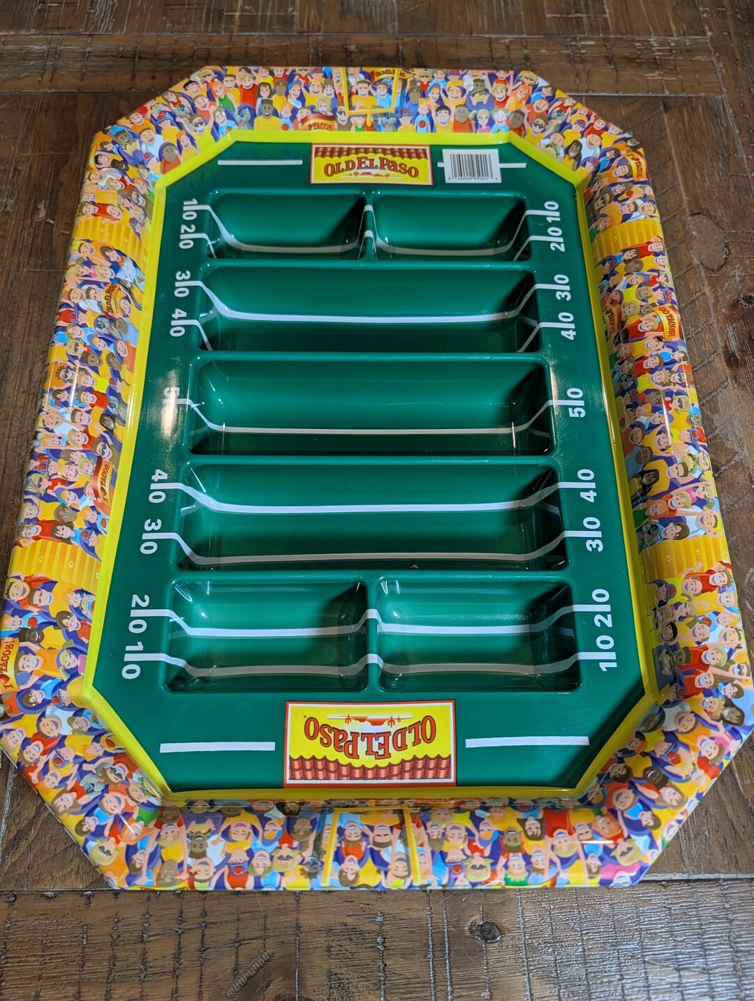 Vintage Old El Paso Plastic Football Stadium Field Serving Tray With ...