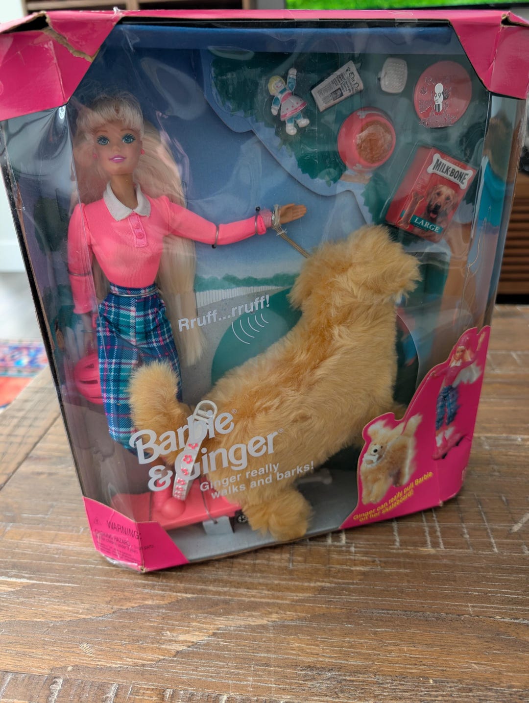 Barbie & Ginger Pet Dog Doll Set W Accessories // Vintage 1997 Mattel ...