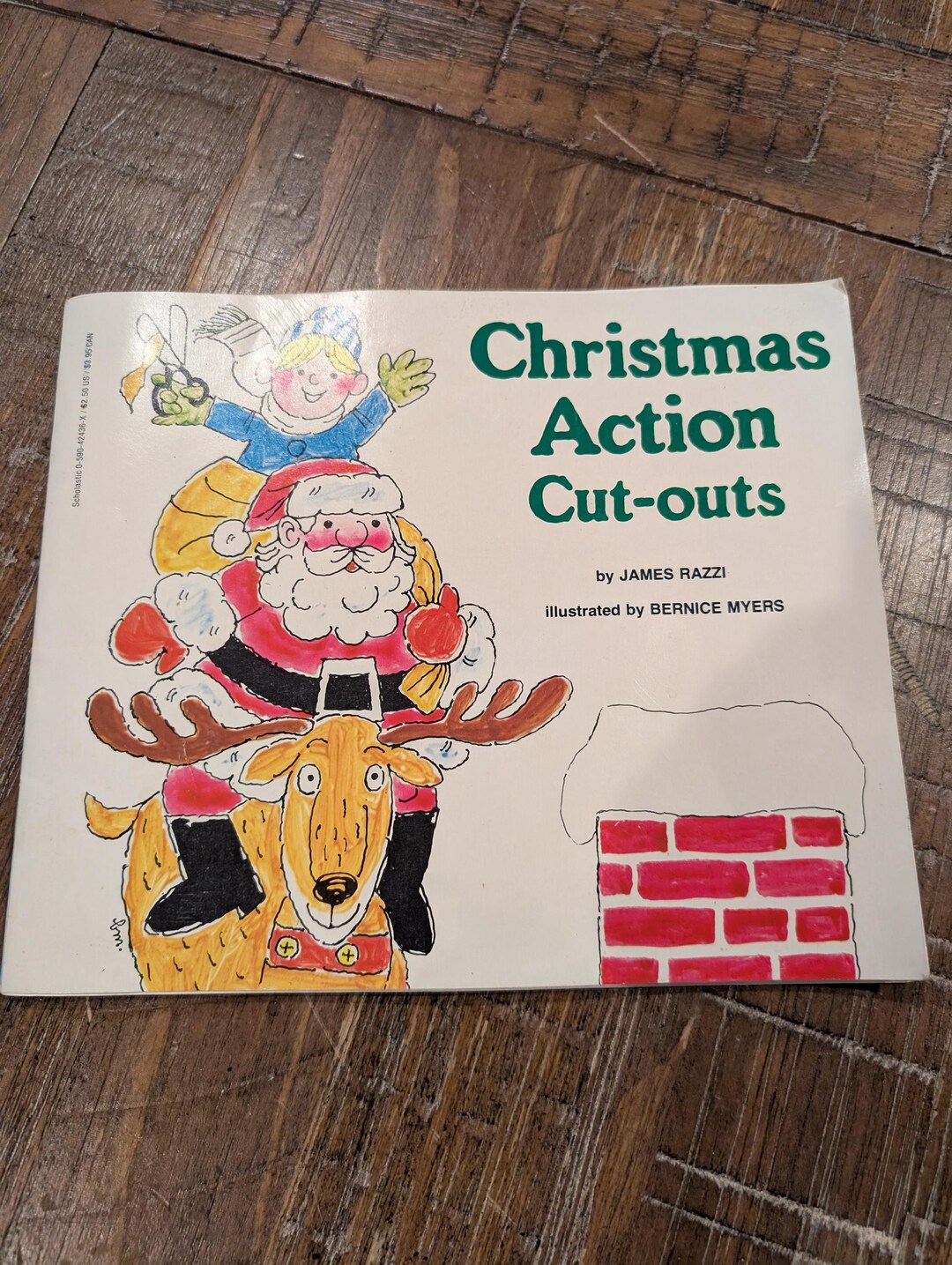 Christmas Action Cut-outs by James Razzi, Paperback 1981 - Unused ...
