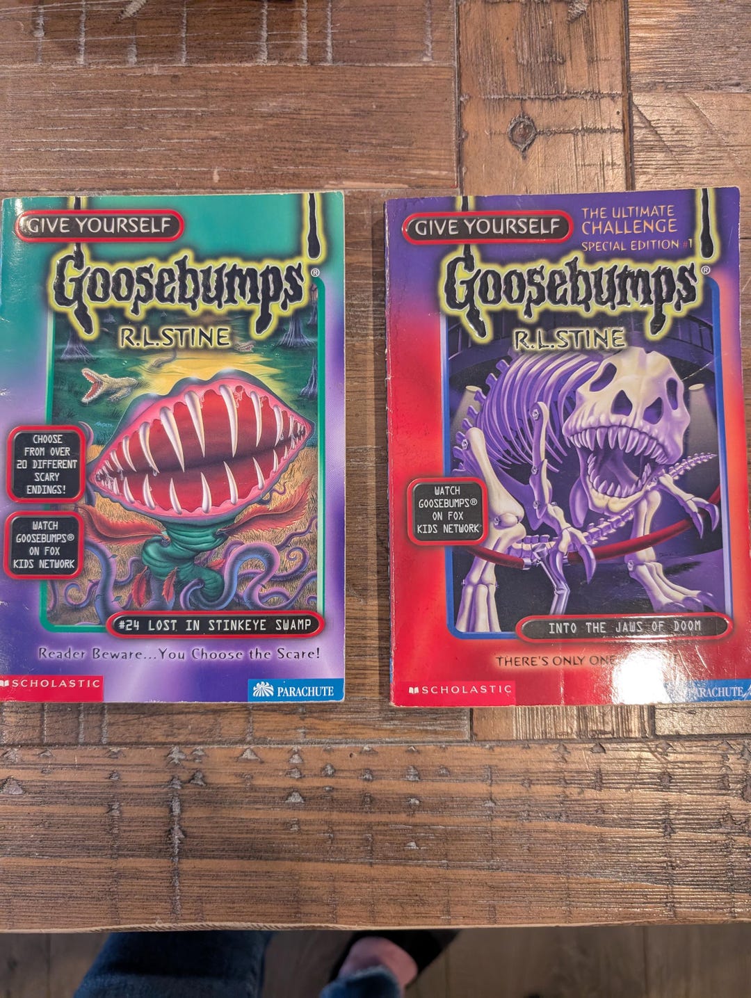 Give Yourself Goosebumps RL Stein // Hard to Find Parachute Editions ...