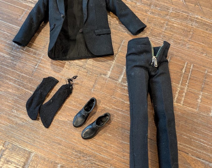 1960's Ken Doll #787 Tuxedo Suit Jacket Pants Socks & Shoes // Barbie ...