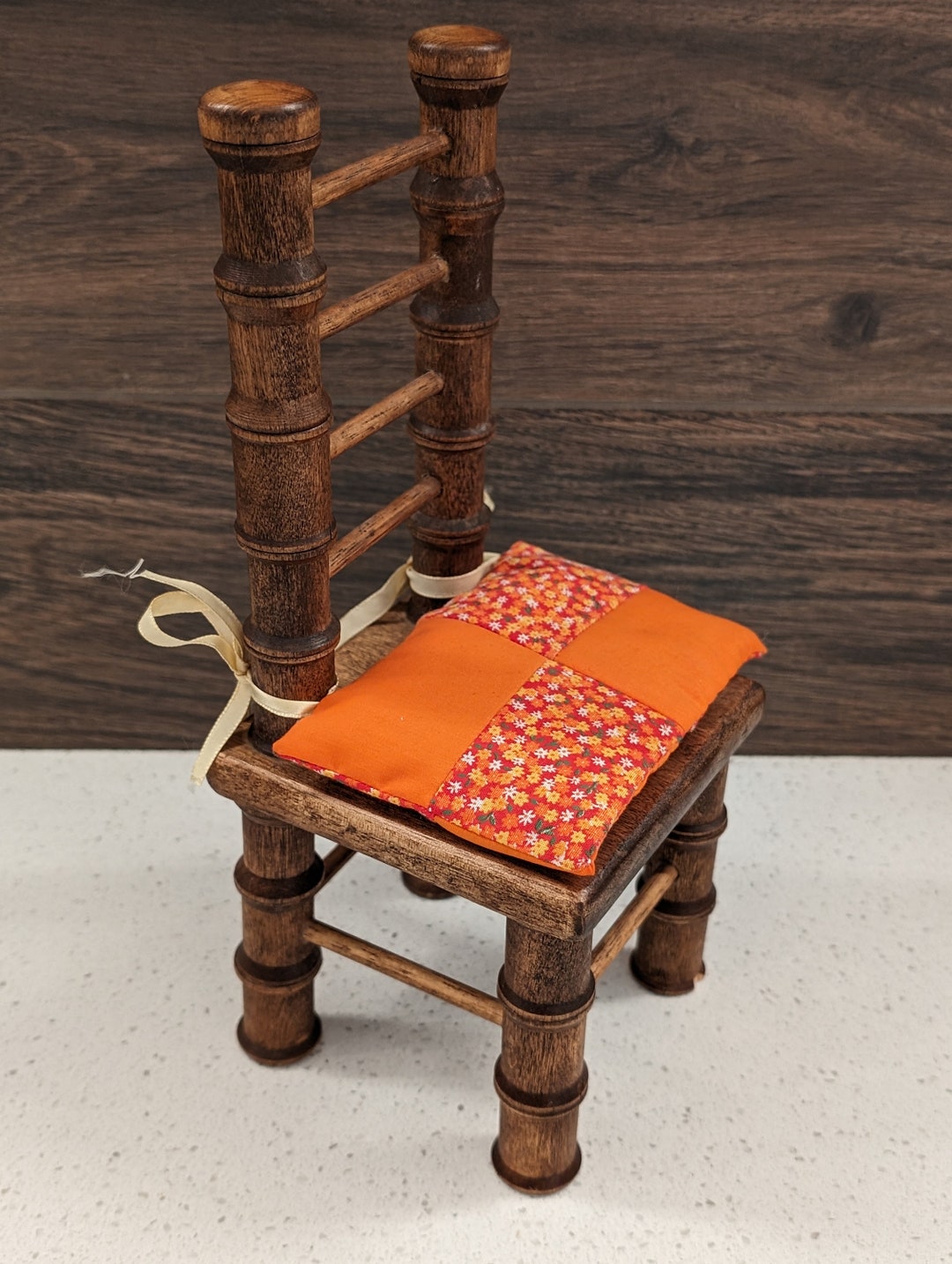 Antique Doll Size Chair Made From Antique Wooden Thread Spools // RARE ...