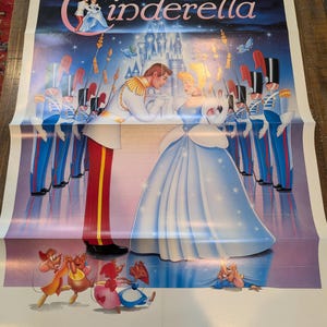 Original Movie Poster Walt Disney's "cinderella" 1987 Release ...