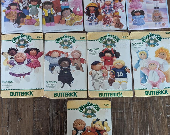 Cabbage Patch Kids Doll Clothing Patterns // DIY Sewing Pattern for CPK ...