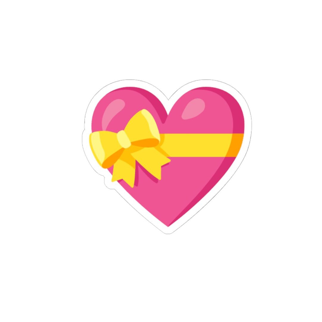 Heart Kiss-cut Stickers, Love Sticker, Romantic Decal, Valentine's Day ...