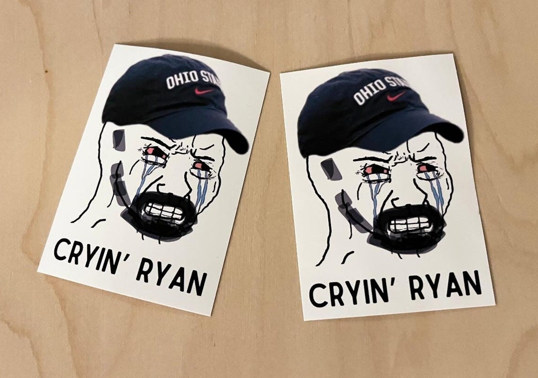Ryan Day Crying Stickers 2 Free Jim Harbaugh Michigan Go - Etsy