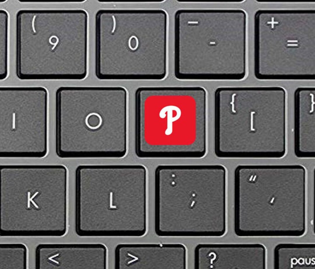 Philadelphia Phillies p Logo Keyboard Sticker and - Etsy