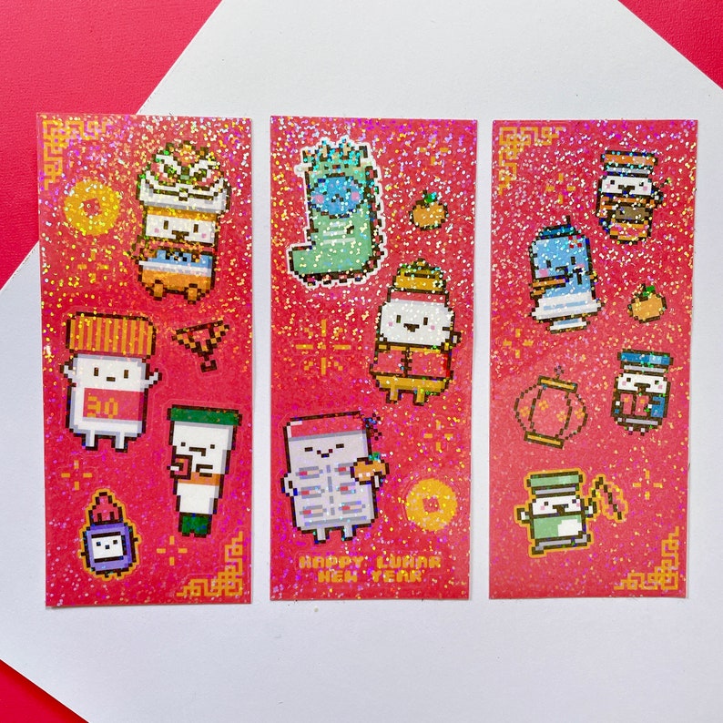 Pilly X Friends Lunar New Year 2024 Sticker Sheet Year of Dragon ...