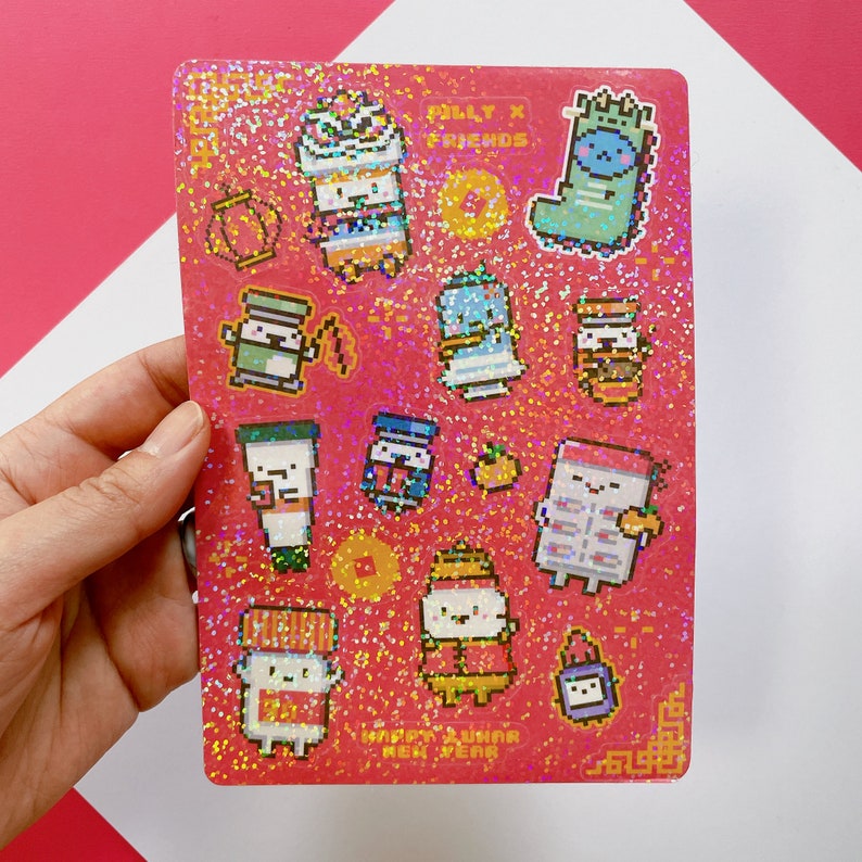Pilly X Friends Lunar New Year 2024 Sticker Sheet Year of Dragon ...