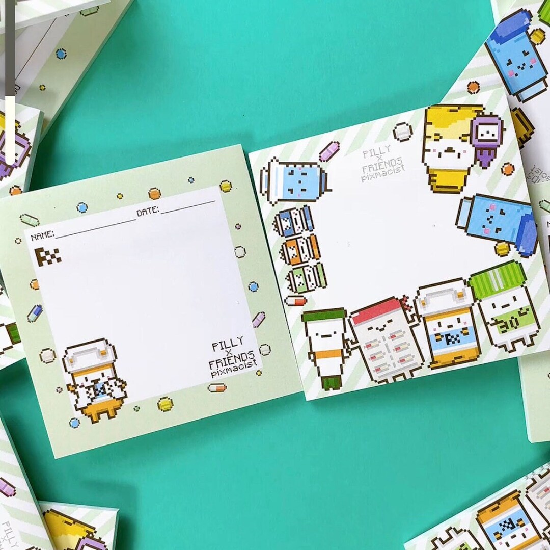 Pilly X Friends Post-it Notes® /sticky Notes/memo/gift - Etsy