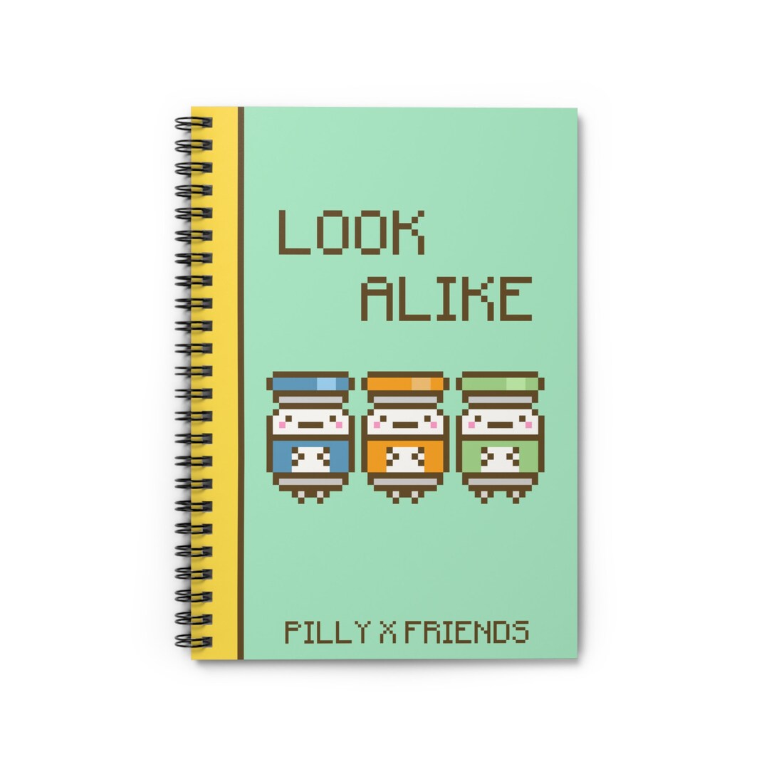 Vials Look-alike Spiral Ruled Line Notebook - Etsy