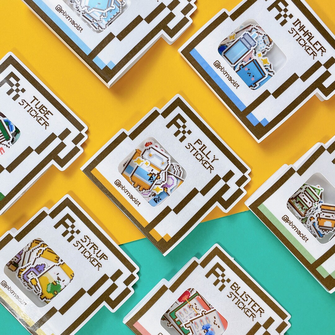 Pilly X Friends Sticker Pack - Etsy