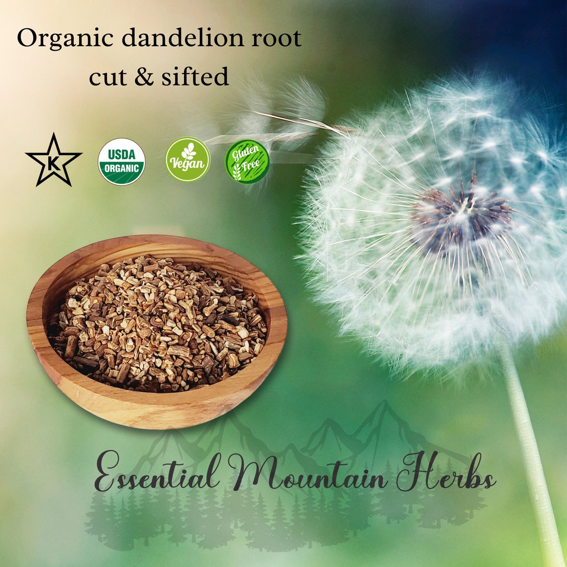 Organic Dandelion Root Cut and Sifted | Origin Eastern Europe Herbs ...
