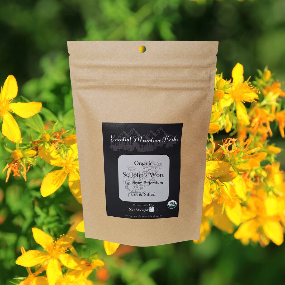 Organic St John's Wort Cut & Sifted | Origin Europe Hypericum ...