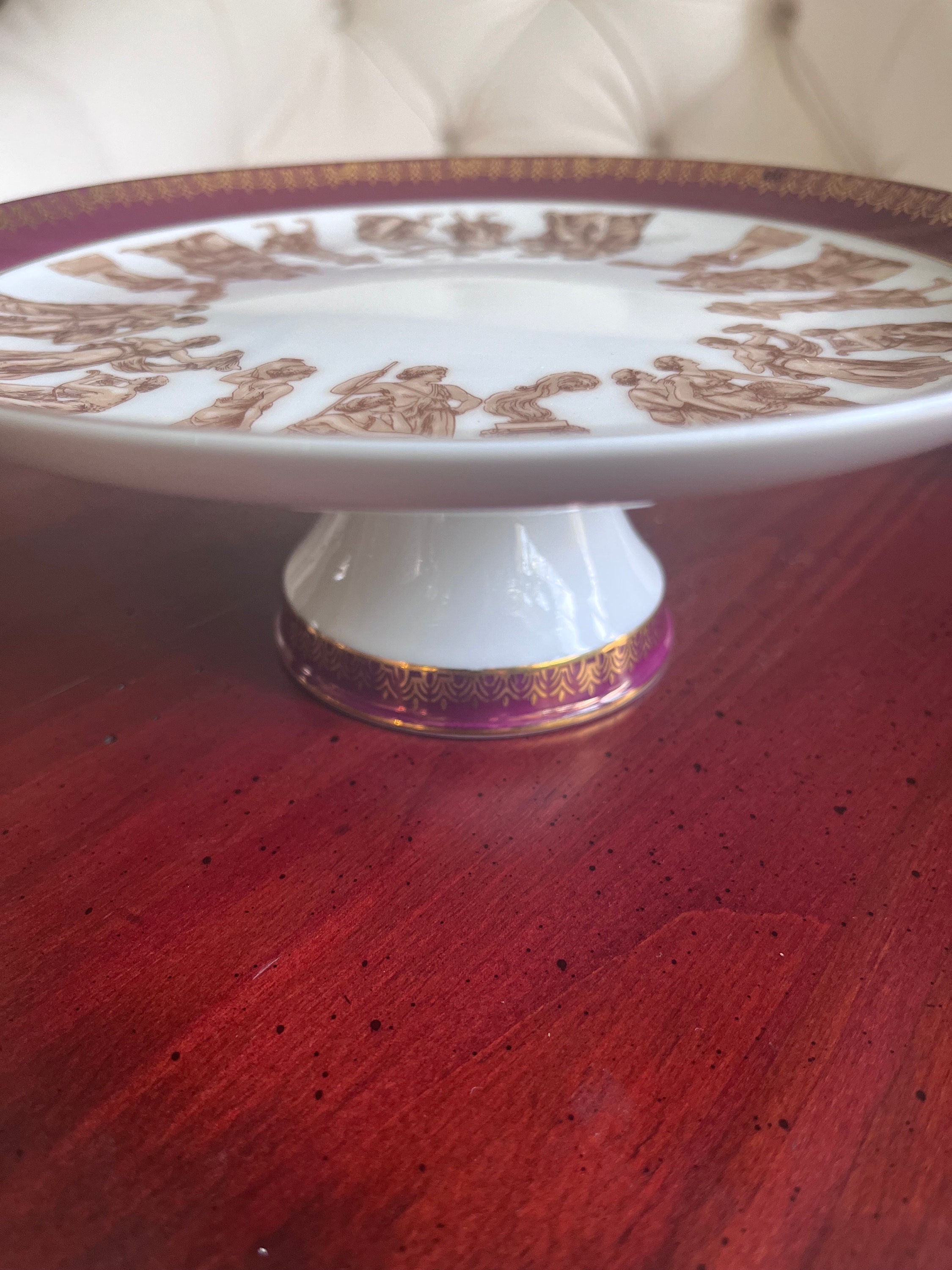 Vintage Royal Crown Roman Festival Cake Stand 22k Good Plated - Etsy