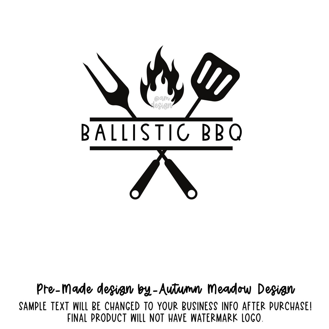 Pre-made Logo, Custom Logo, BBQ Logo, Logo Design, Business Logo and ...