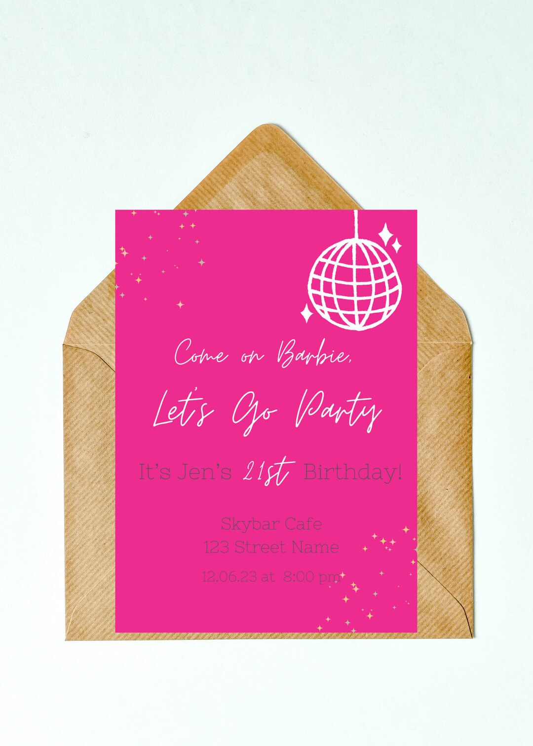 Come on Barbie, Let's Go Party Invitation Template - Etsy