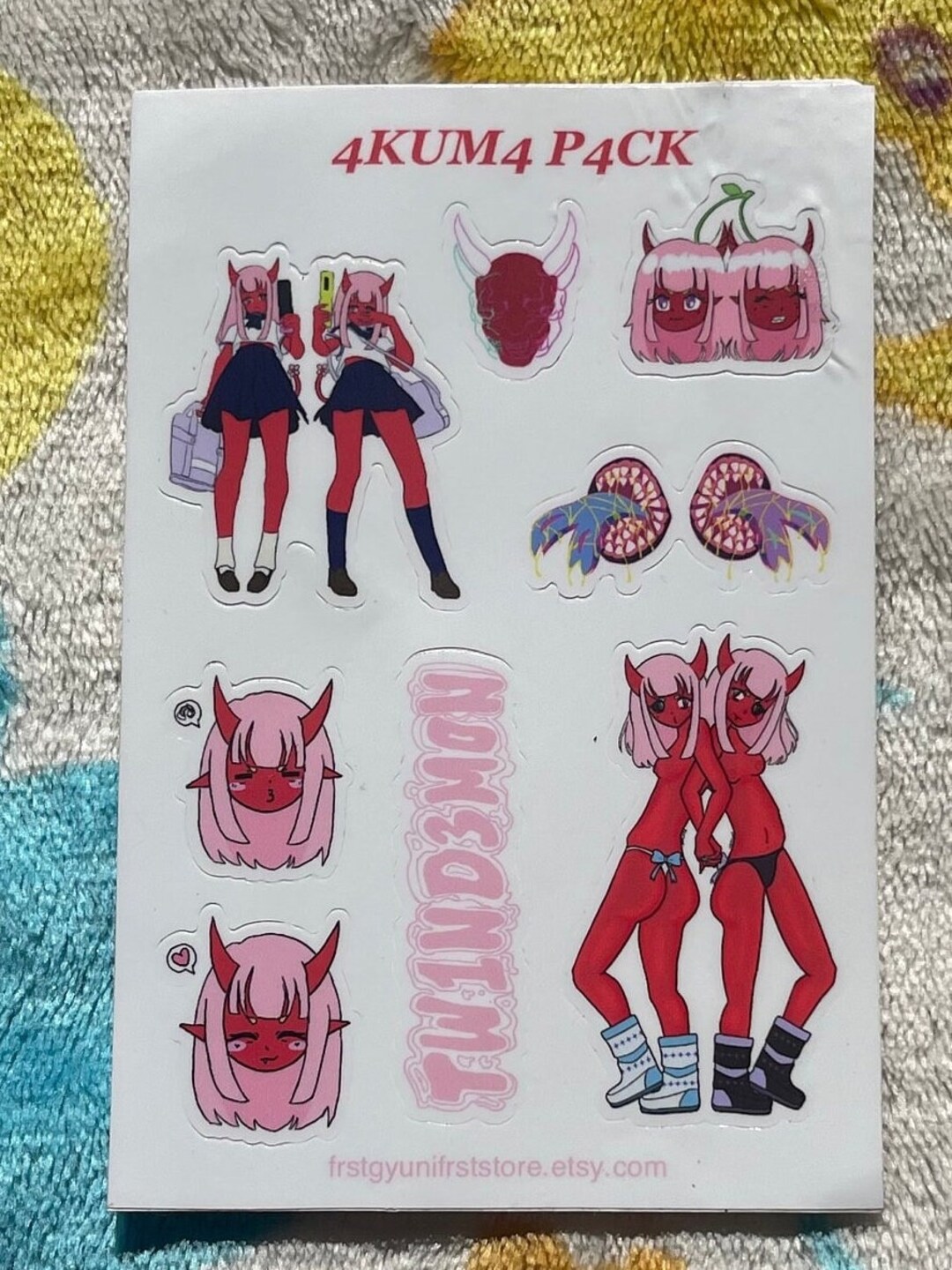 Akuma Sticker Pack - Etsy