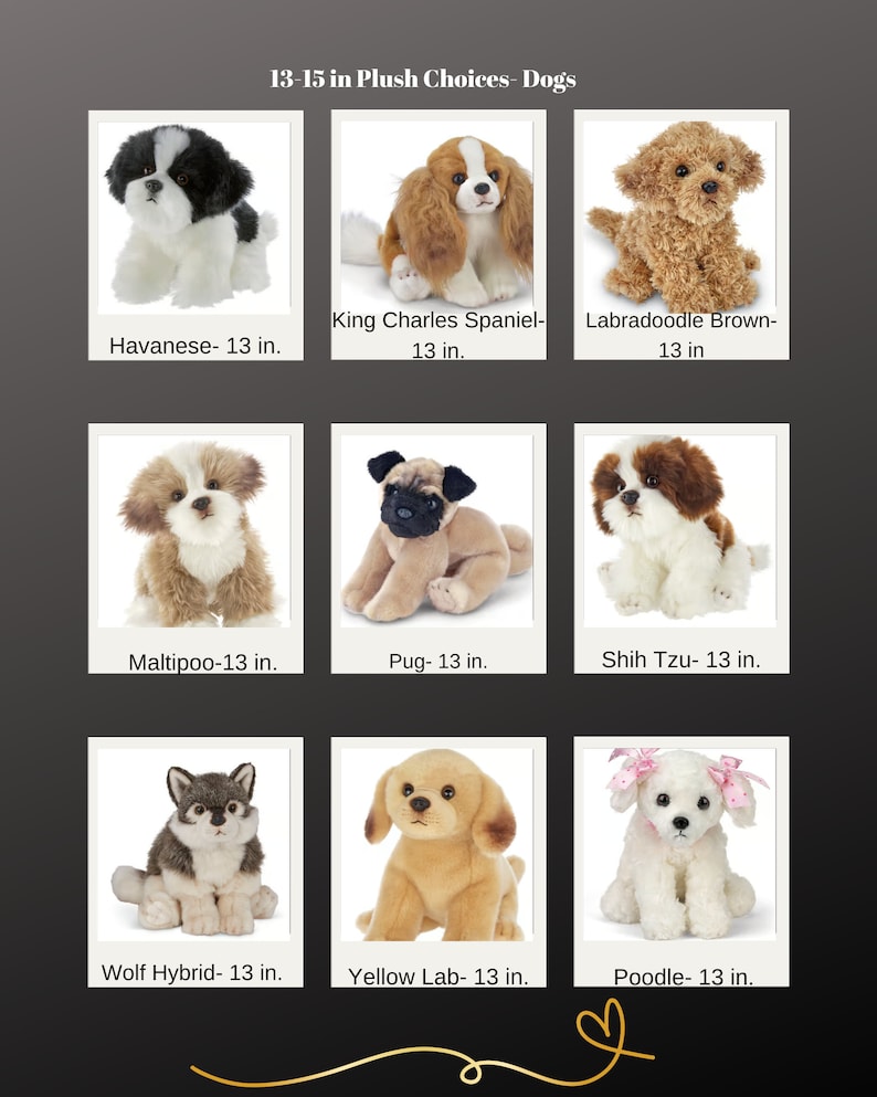 Dog Memory Stuffy With Zipper, Pet Memory Plush, Realistic Dog Plush ...