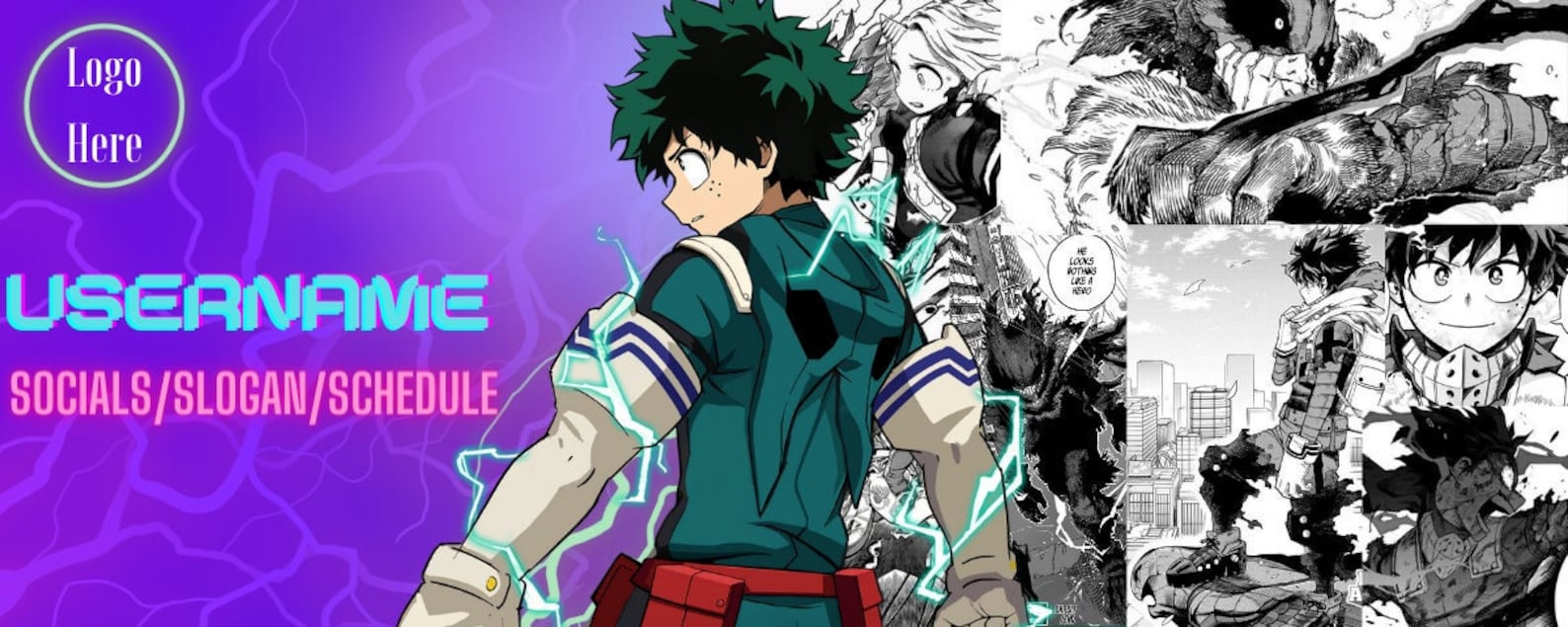 Custom Deku Twitch Banner - Heroic Streaming Overlay - Etsy UK