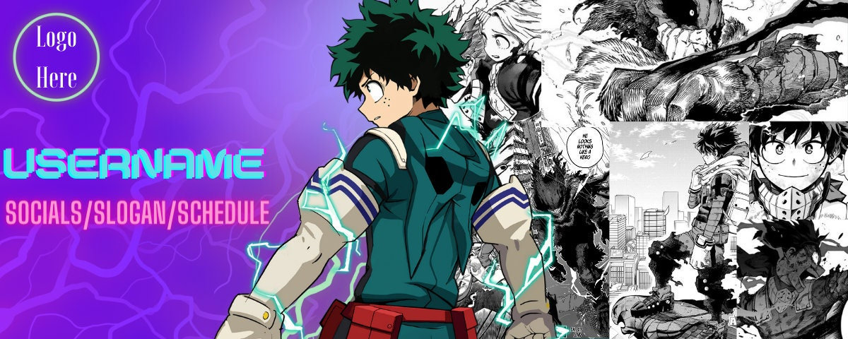 Custom Deku Twitch Banner - Heroic Streaming Overlay - Etsy