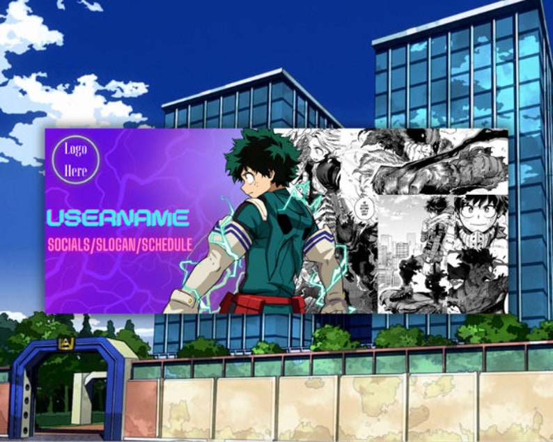 Custom Deku Twitch Banner - Heroic Streaming Overlay - Etsy