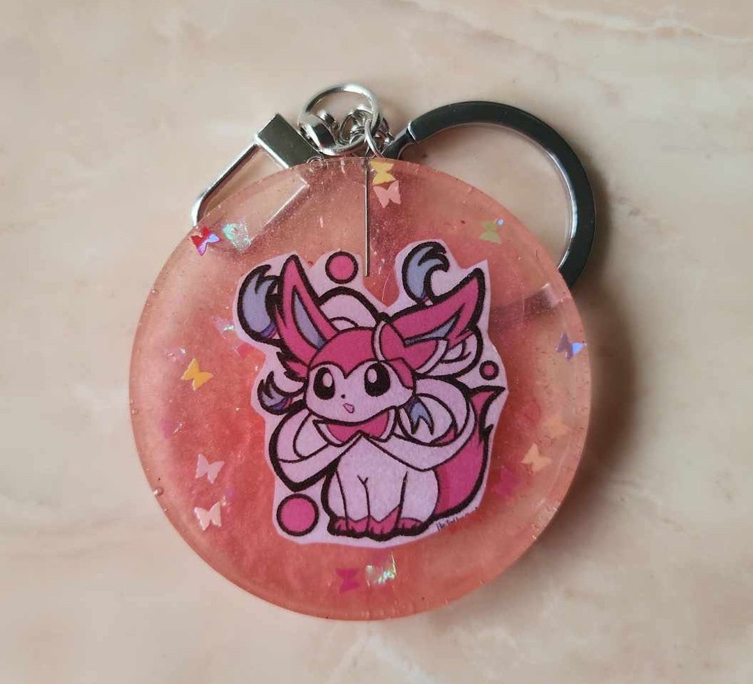Sylveon Resin Keychain L - Etsy
