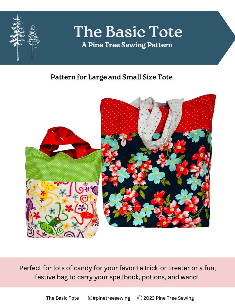 The Perfect Everyday Tote Bag PATTERN ONLY - Etsy