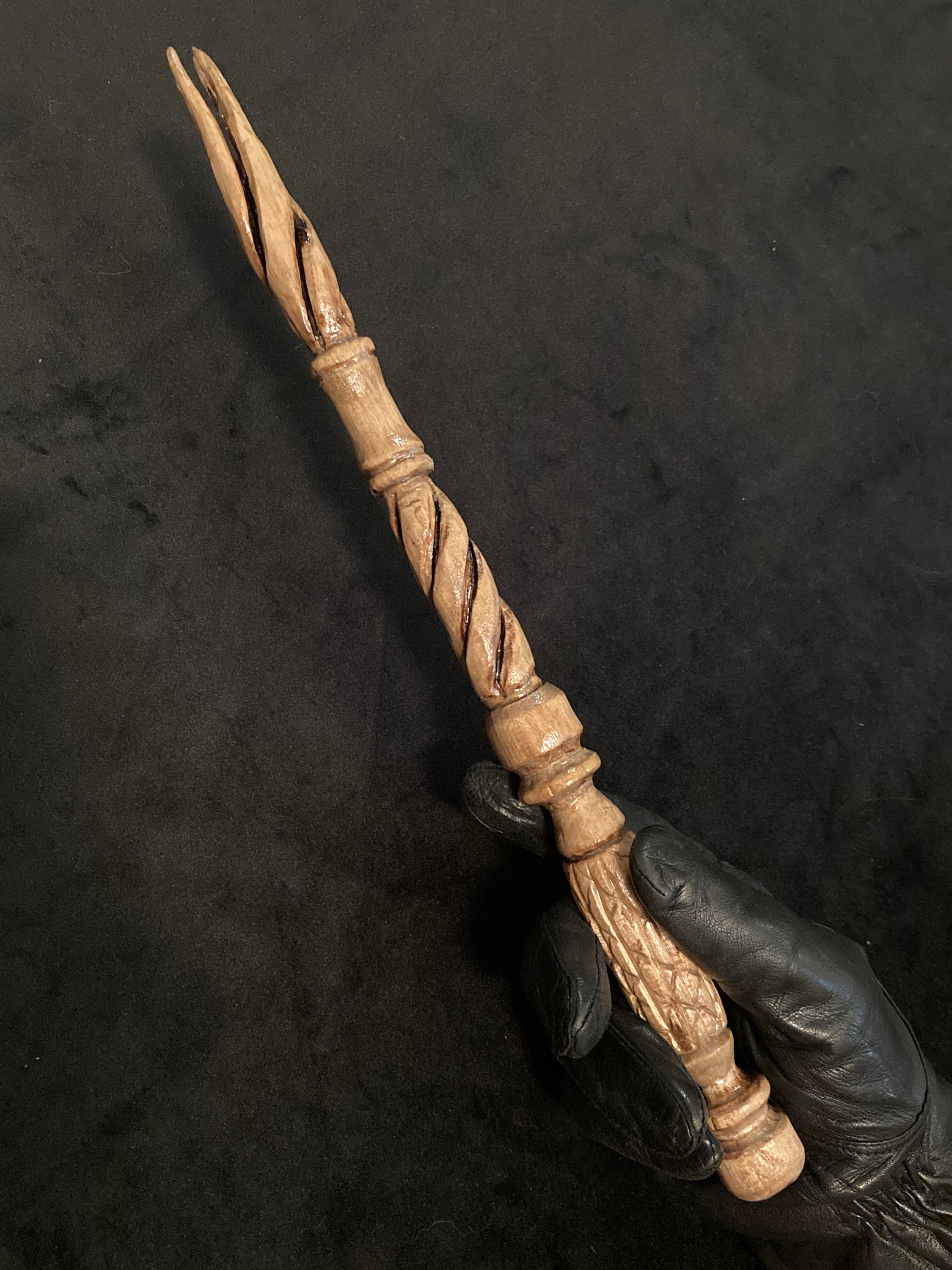 Wooden Hand Carved *tentacle Wand* - Etsy