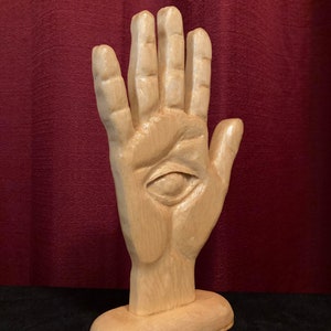 Hand Carved Wooden Hand - Etsy