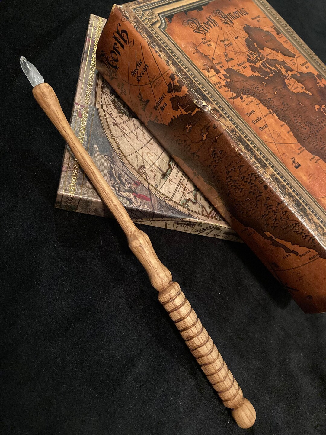 Wooden Hand Carved *practitioners Wand* - Etsy