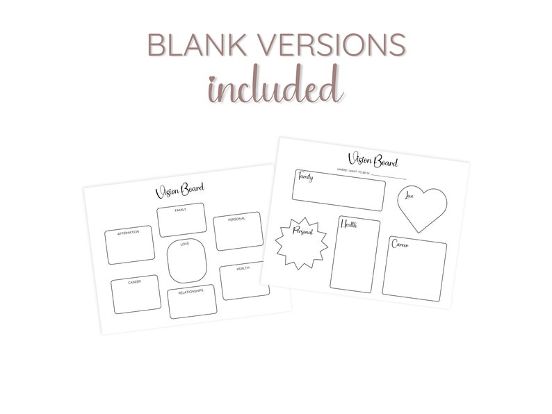 Horizontal Vision Board, Vision Board Kit, Manifestation Planner, Law ...