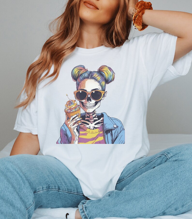 Rainbow Skeleton Girl Png - Etsy