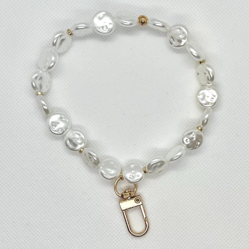 Pearl Key Chain - Etsy