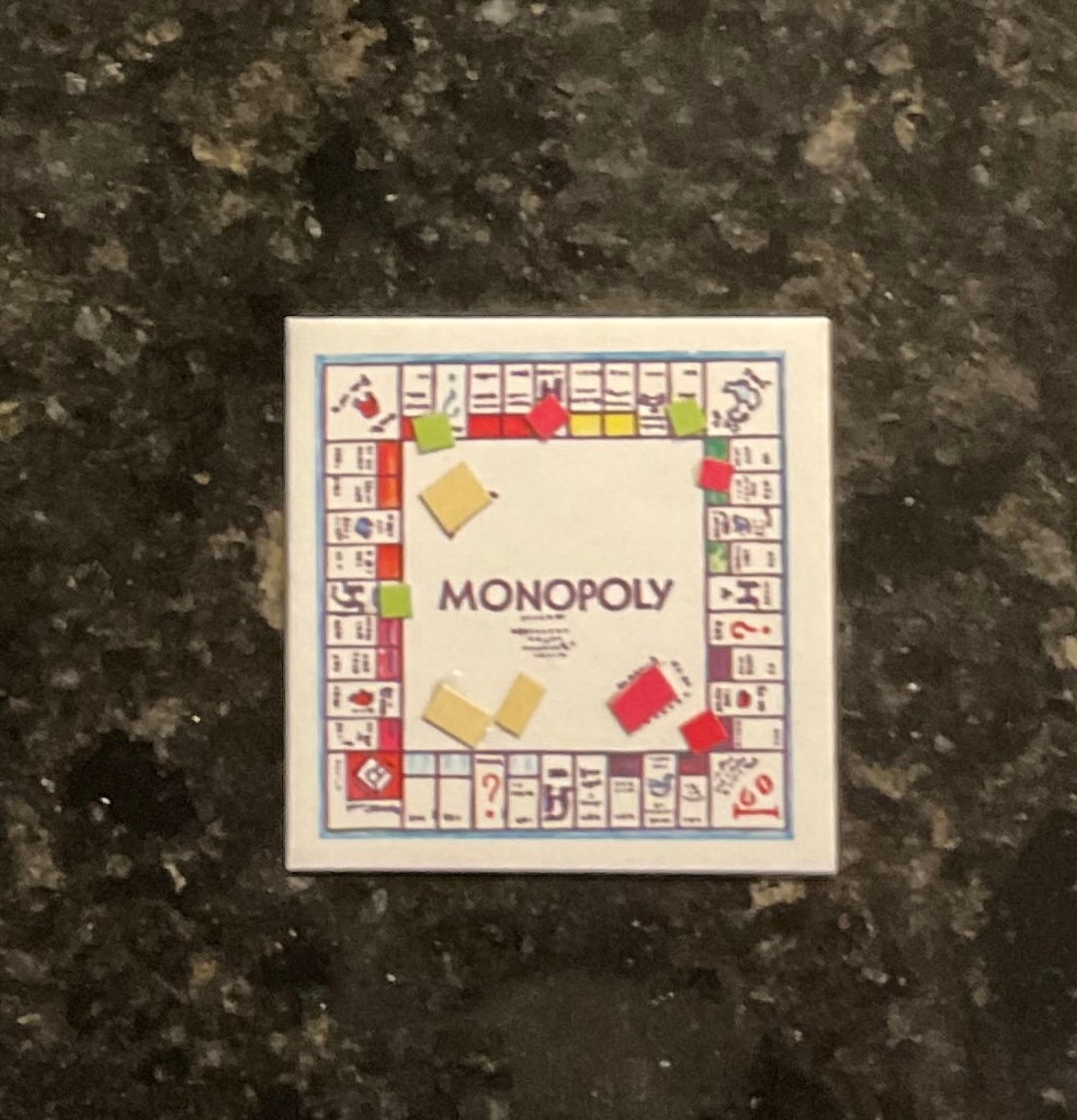 Vintage Miniature Monopoly Board Ornament, Circa 1980's - Etsy