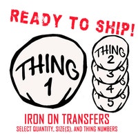 Thing One and Thing Two - Etsy