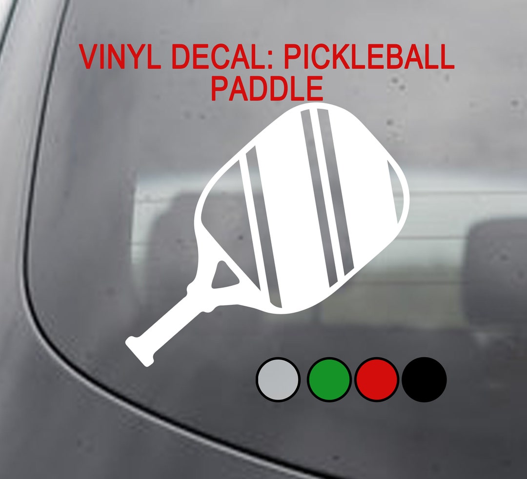 Pickleball Paddle Vinyl Decal: Car, Laptop, Water Bottle - Etsy