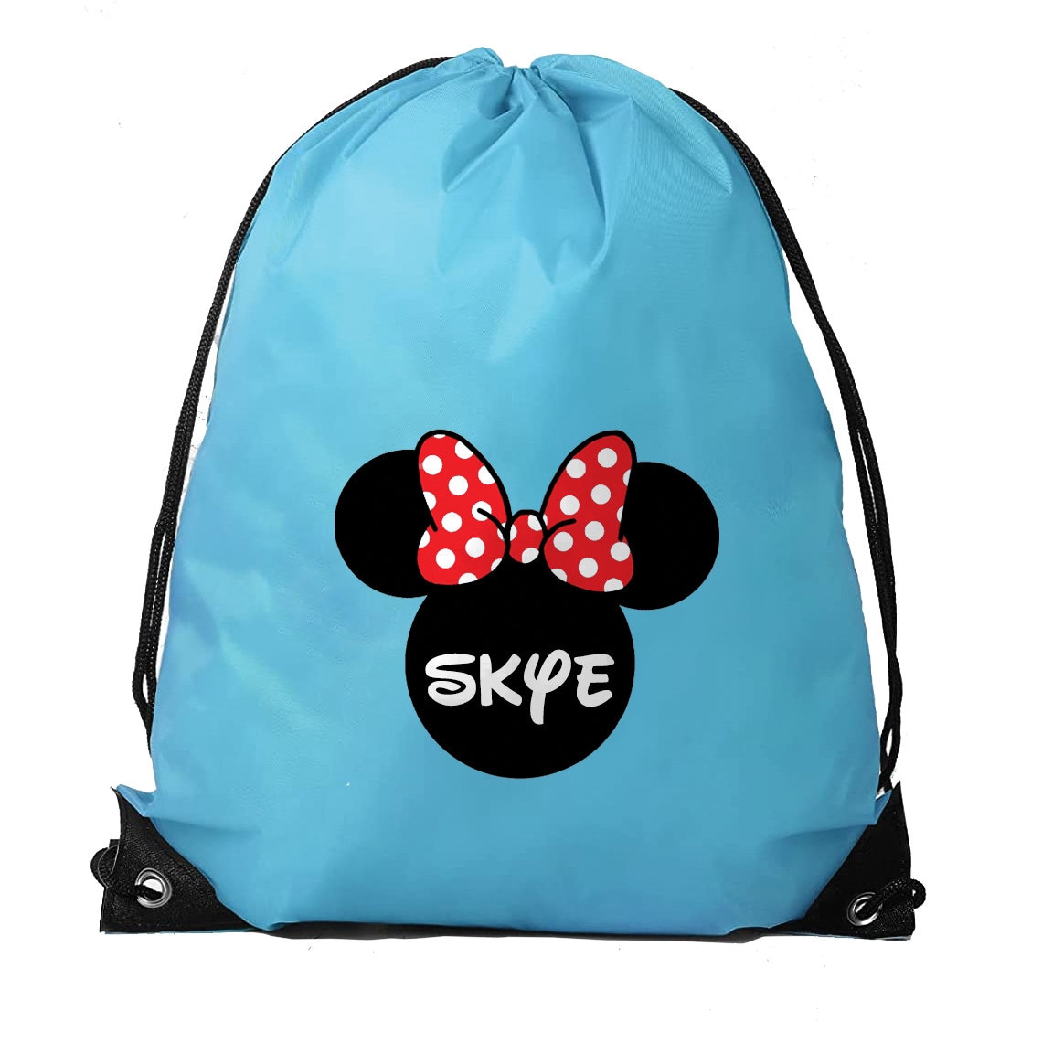 Disney Themed Drawstring Bag, Personalized Gym Bag, Cinch Sack - Etsy