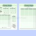 Monthly Budget Sheet Tracker - PRINTABLE - Pink, Green, Blue Variations ...