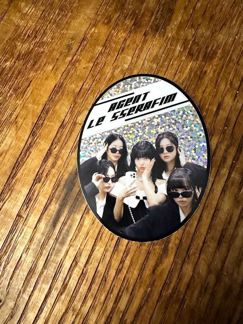 LE SSERAFIM Glitter Kpop Sticker - Kpop Fan Merchandise - Fearnot ...