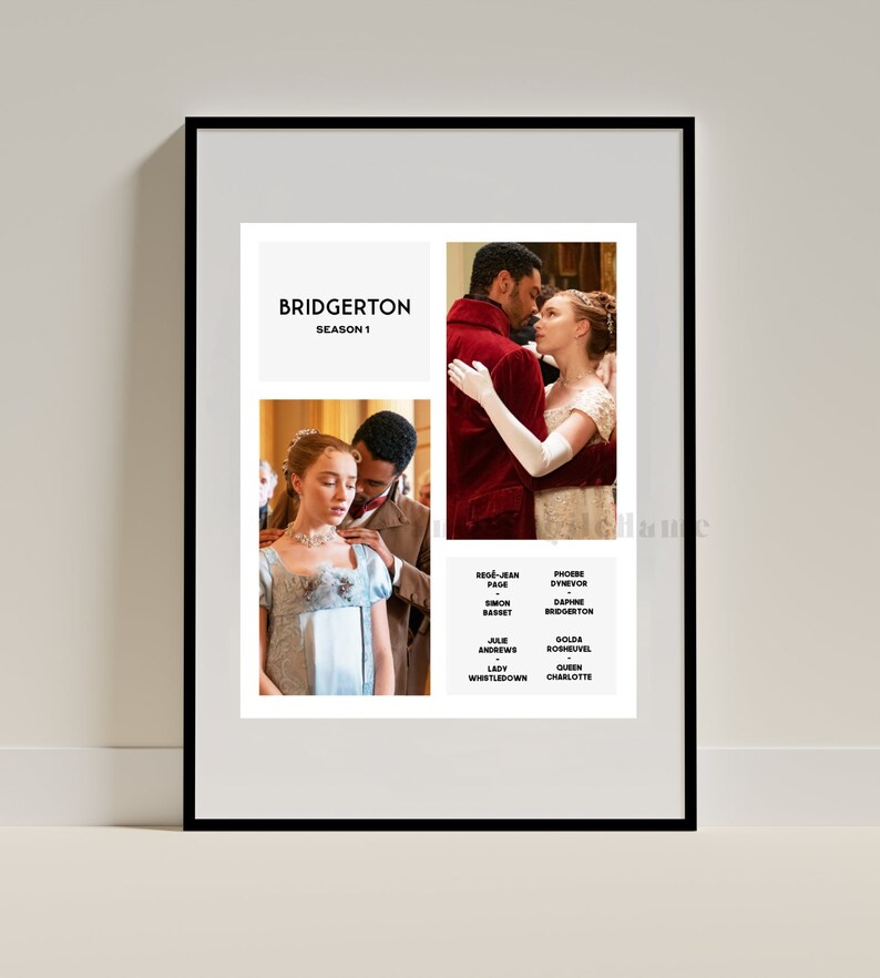 Period Romance TV Show Season 1 Poster — DIGITAL DOWNLOAD — Wall Art ...