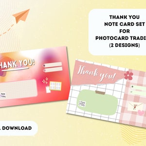 Thank You Note Set for K-pop Photocard Trading and Selling — DIGITAL ...