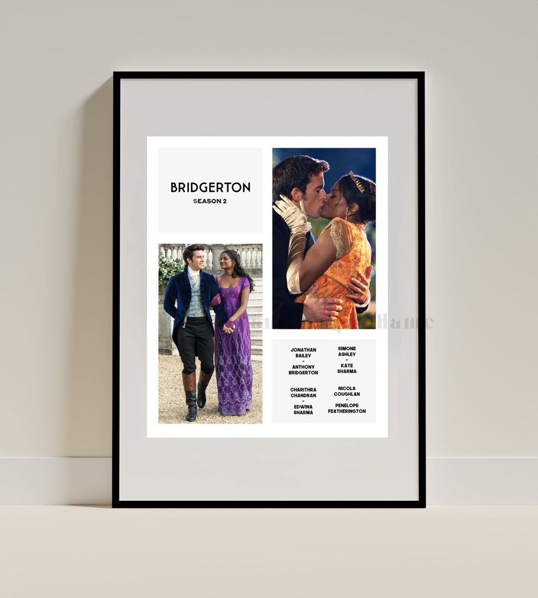 Bridgerton TV Show Season 2 Poster — DIGITAL DOWNLOAD — Wall Art Print ...